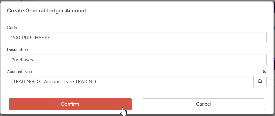 Add a General Ledger Account Code